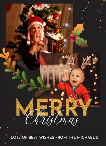 Holiday Photo Overlays, Backdrops, Flyers & Photocards Bundle