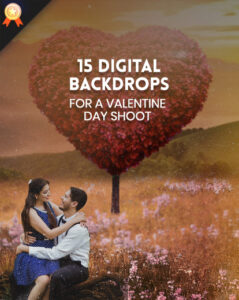 15 Valentine Digital Backgrounds For Valentine's Day [Shop Now]
