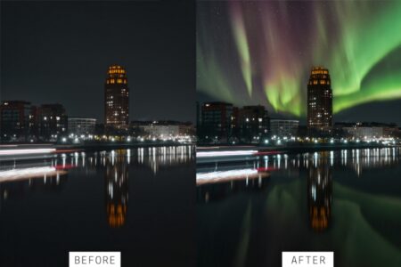 Night Sky Overlays Bundle | 50+ Aurora, Planets & Star Overlays