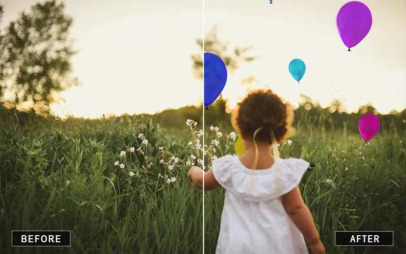 100 Photoshop Balloons Overlays Bundle