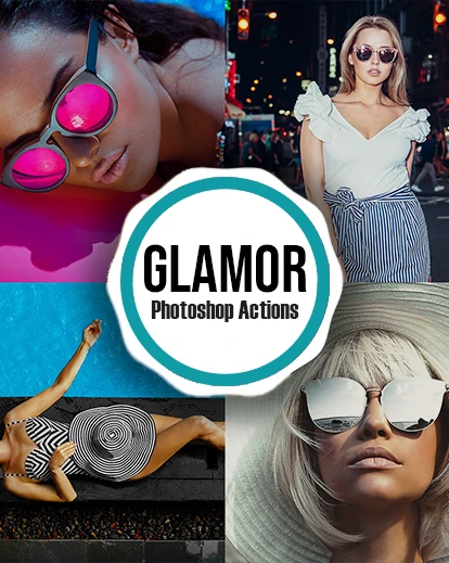 Glamour Actions For Photoshop | 20 In 1 Powerful Bundle
