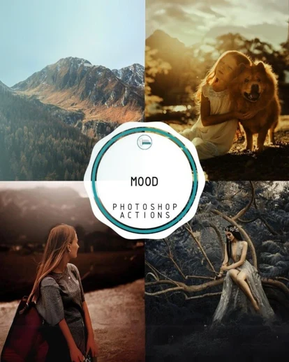 Moody Actions For Photoshop - 20 Actions In 1 Bundle