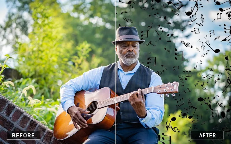 80 Music Notes Photoshop Overlays Bundle | Instant Download