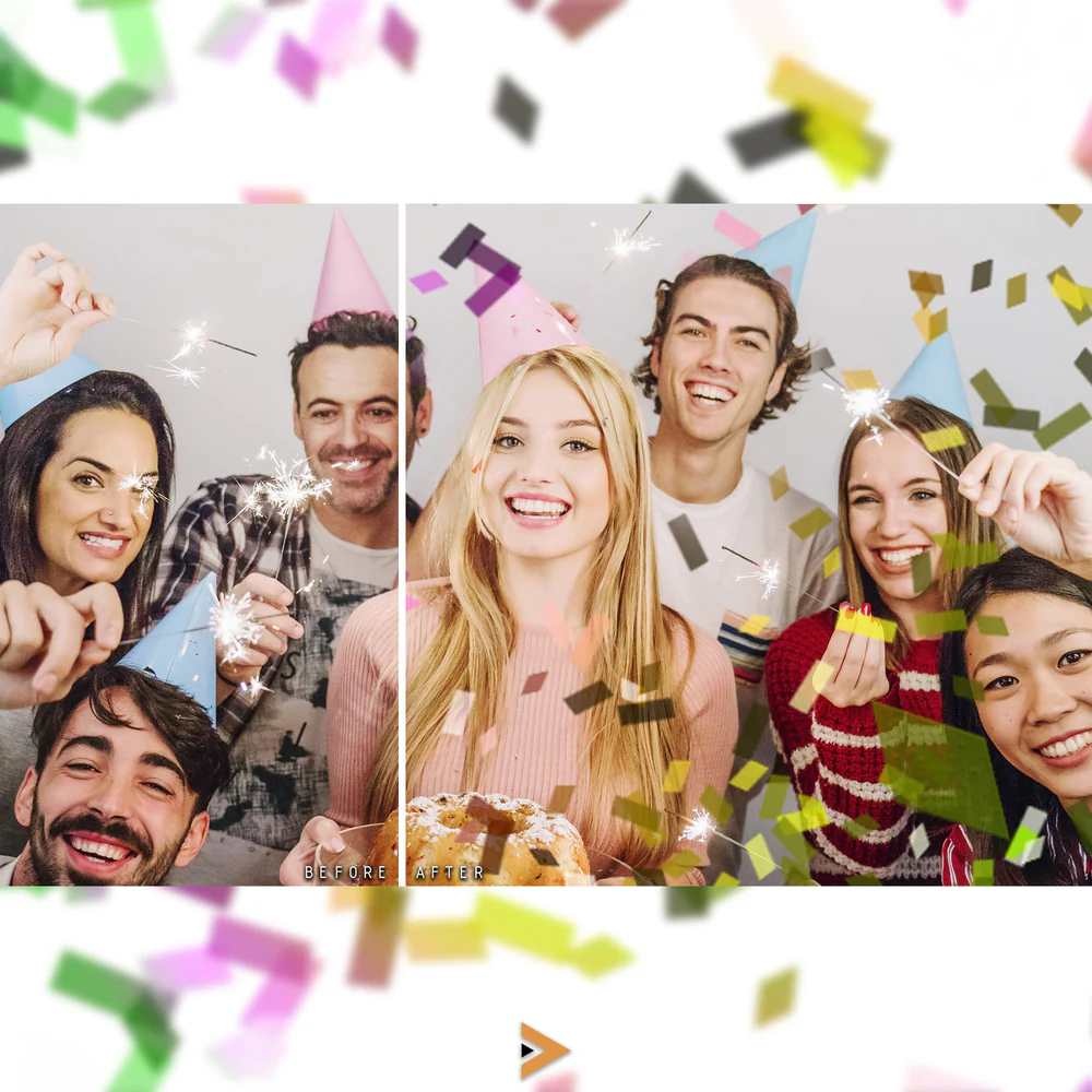 Confetti Overlays Images | Photoshop, Luminar, Affinity Photo