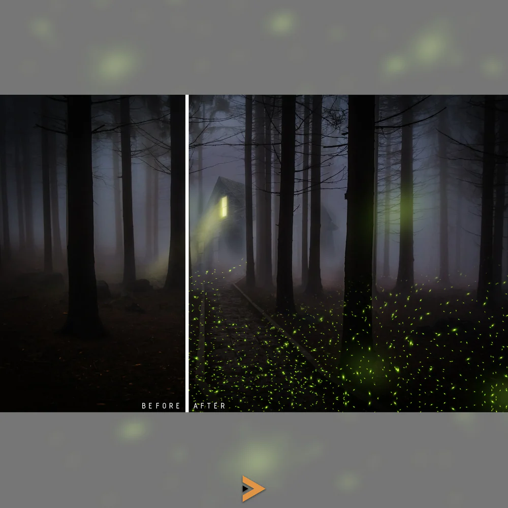 Fireflies Overlay Bundle | Pack Of 21 Magical Overlays