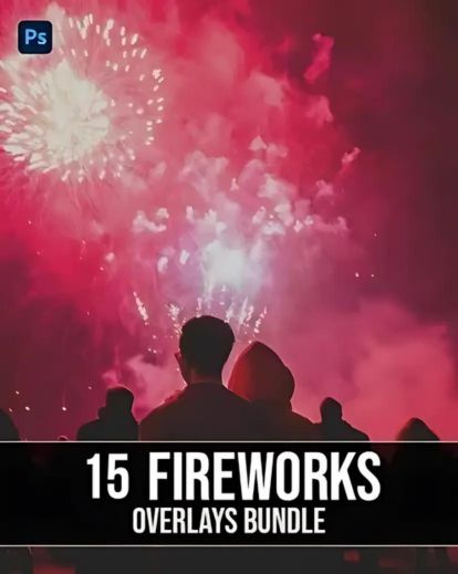 Fireworks Overlay Bundle | Pack Of 15 Striking Overlays