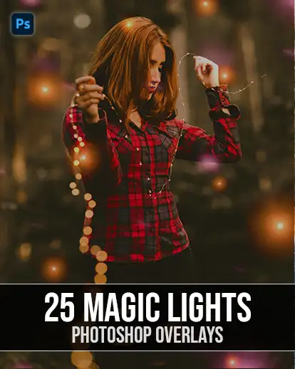 25 Magic Light Overlay Photoshop Collection