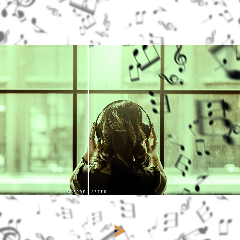 80 Music Notes Photoshop Overlays Bundle