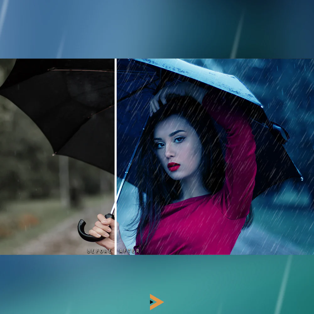 Rain Photoshop Actions | Pack Of 13 Dramatic Actions