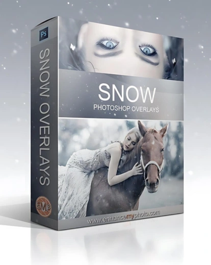 Snow Overlay Bundle | Photoshop, Luminar, Affinity Photo & more