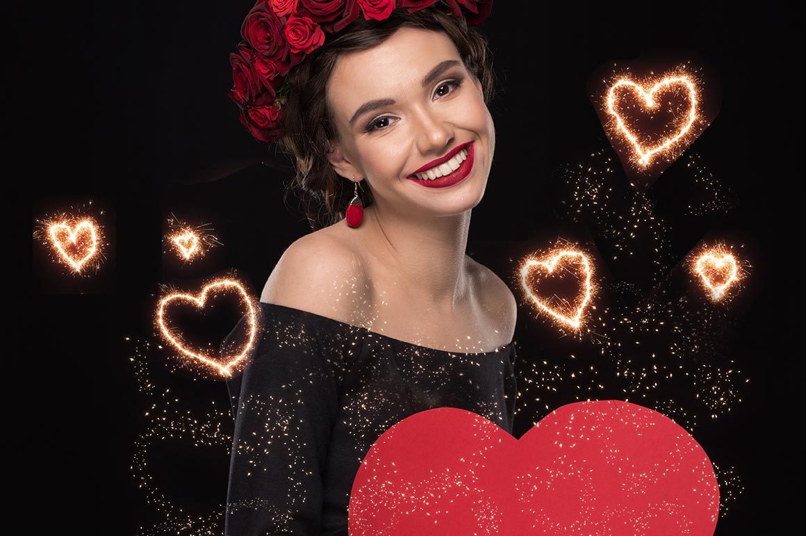 Heart Overlays Bundle | 580+ Overlays For Valentine's Day Edits